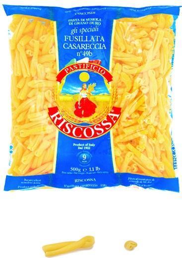 Riscossa- Fusillata Casereccia Pasta 24 x 500g (849B) | Gulli Food ...